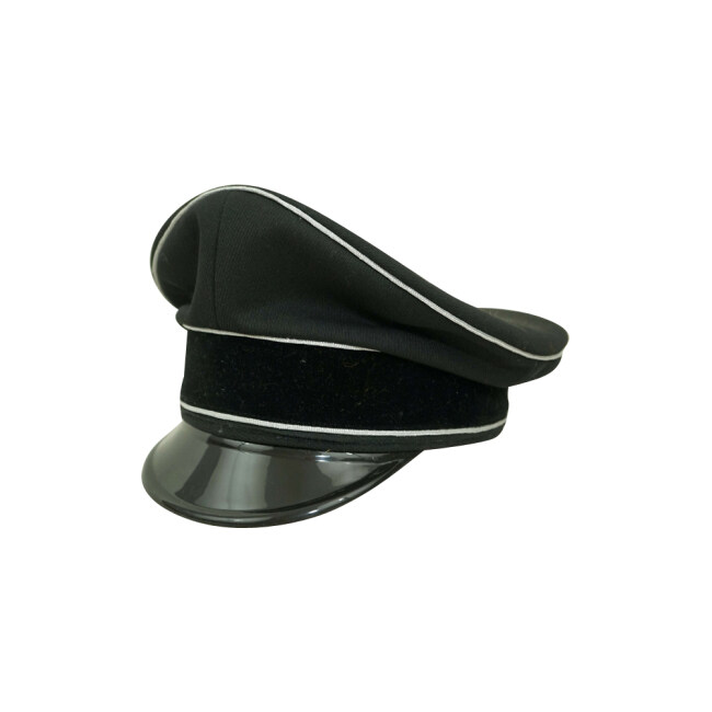 WWII German Allgemeine SS General officer black Gabardine Visor cap ... WWII German Allgemeine SS General officer black Gabardine Visor cap ...
